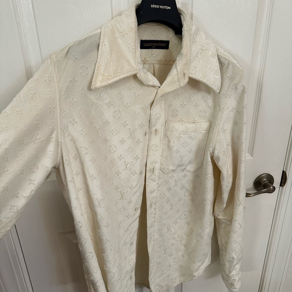 Louis Vuitton | Shirts | Lv Cream Silk Shirt | Poshmark